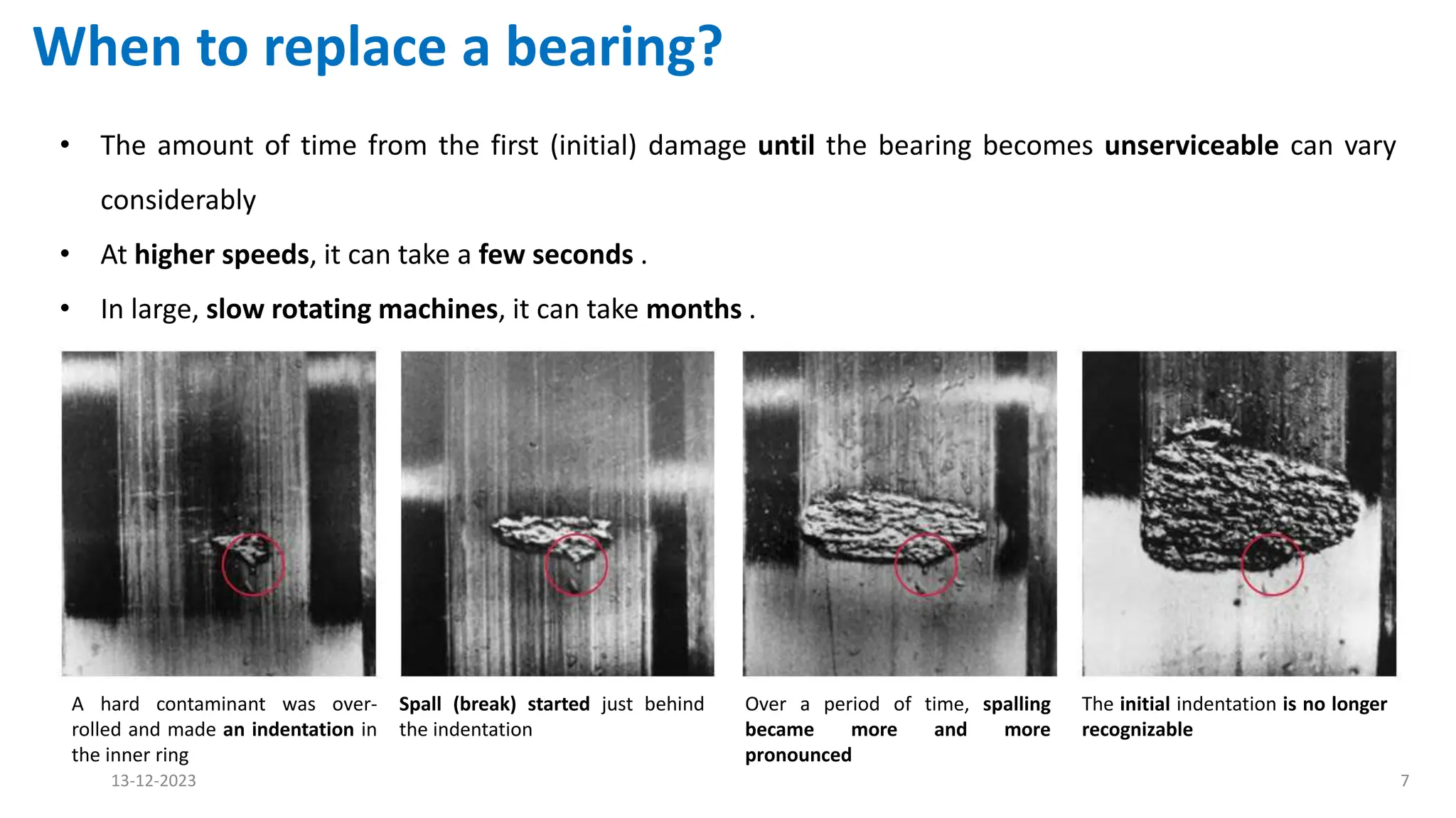 Bearing Analysis for failure and damages | PPTX