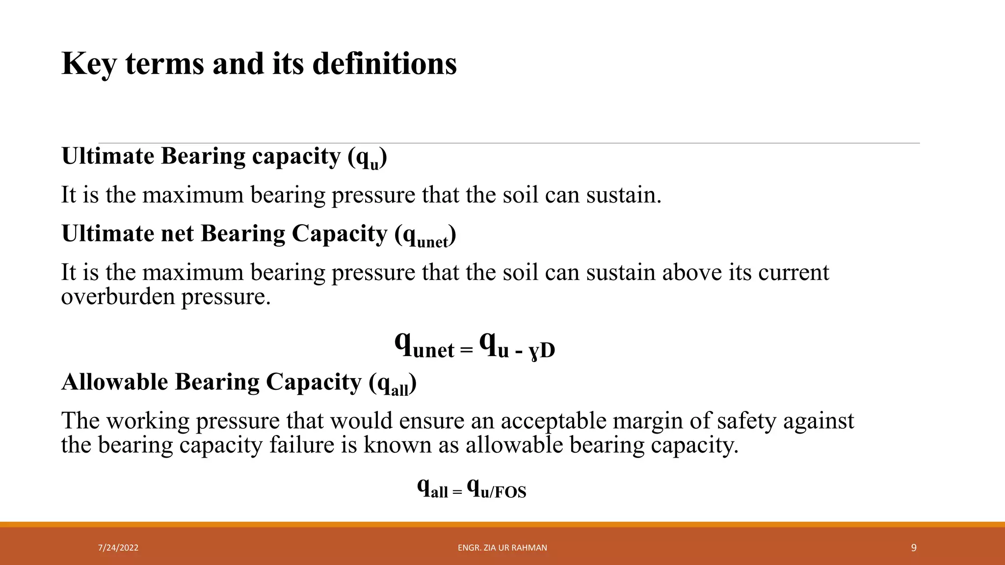 Bearing Capacity.pptx | Civil Engineering Industry | Industries