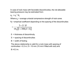 Bearing capacity of rock | PDF