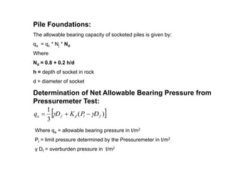 Bearing capacity of rock | PDF