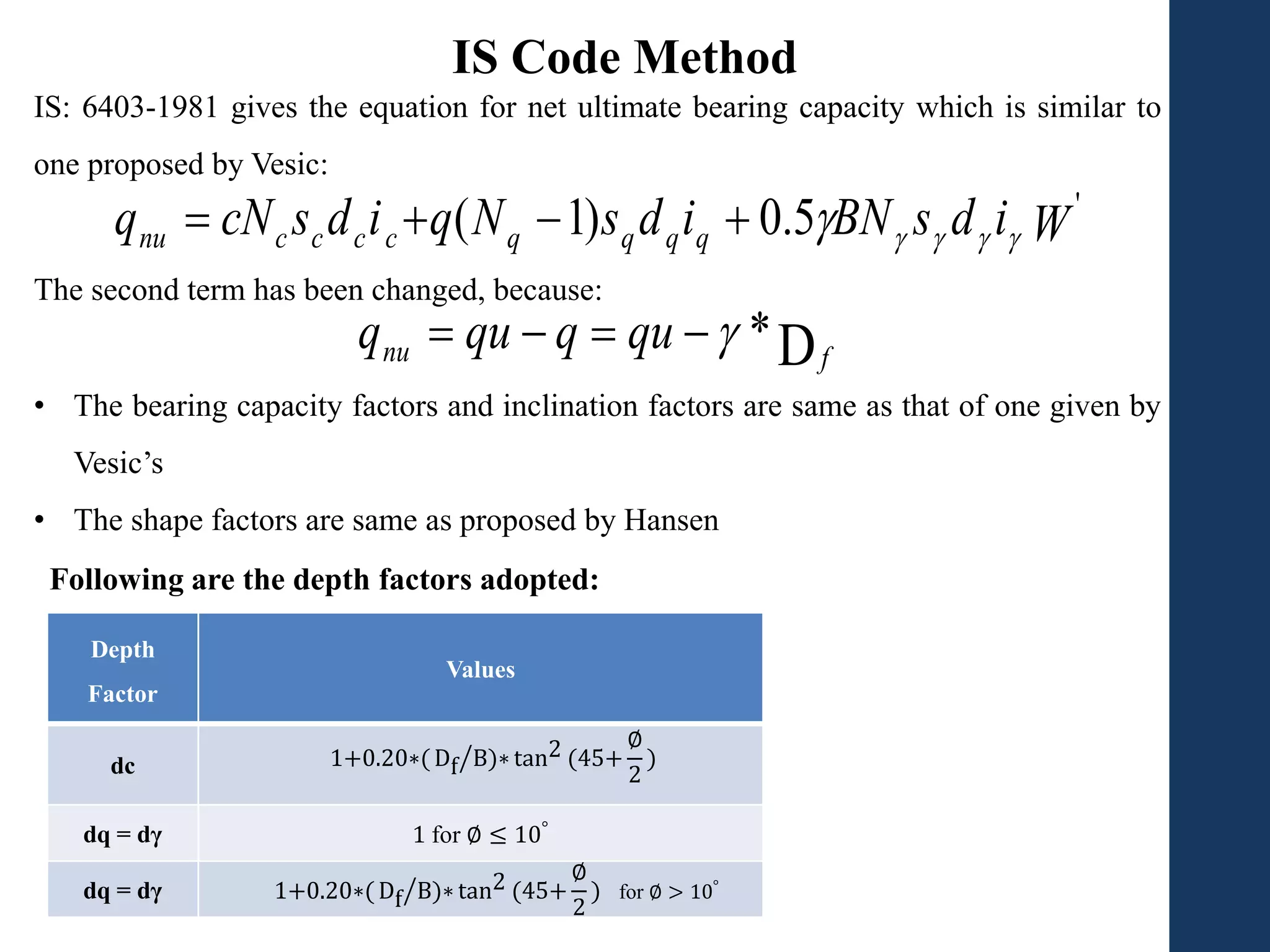 Bearing Capacity of Shallow Foundation | PPTX