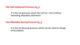 Bearing capacity of soil | PPTX