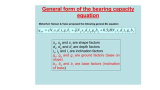 Bearing capacity theories (analytical approach) | PDF