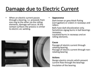 Bearing failure and its Causes and Countermeasures | PDF
