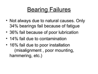 BEARING FAILURE Spresentation How bearing fails | PPT