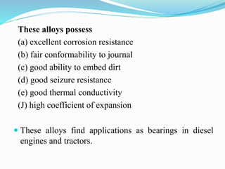 Bearing Materials | PPTX