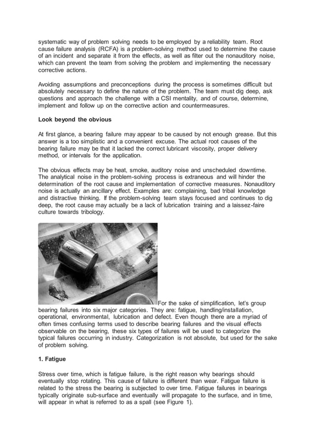 Bearing over greasing failures ] | PDF