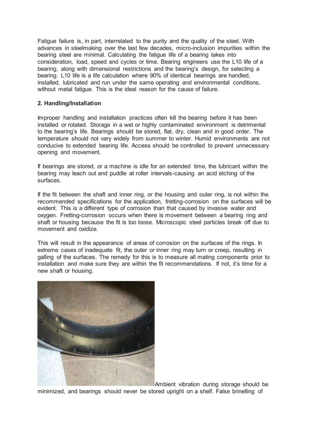 Bearing over greasing failures ] | PDF