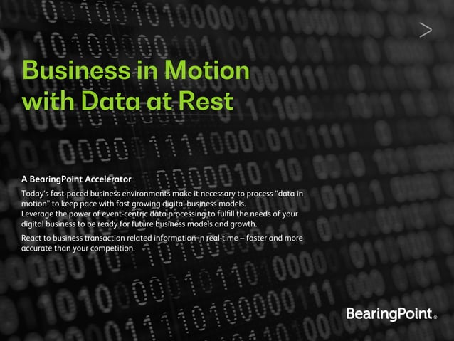 Business in Motion with Data at Rest | PPT