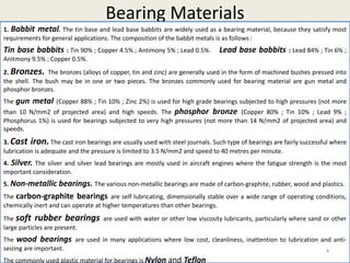 Lecture 3 Bearing properties, materials and lubricants | PDF | Physics ...