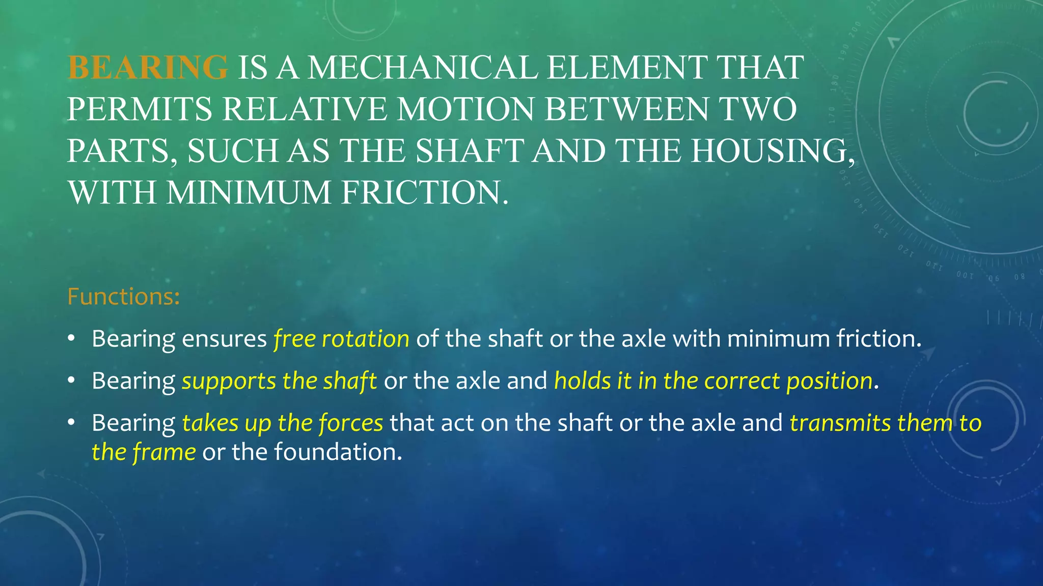Bearing _Rolling and sliding | PPTX