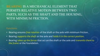 Bearing _Rolling and sliding | PPTX