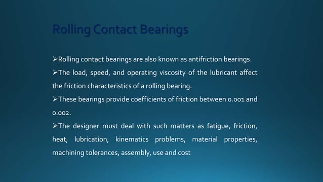 Classification of Bearings | PPTX
