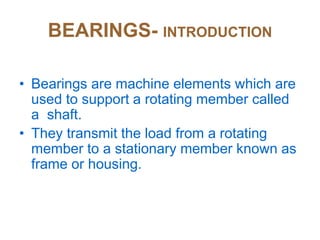 INTRODUCTION TO BEARINGS AND DEFINITIONS | PDF