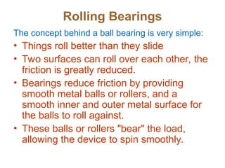 The Fundamentals of Bearing (Types, Loads, Classification) | PPT