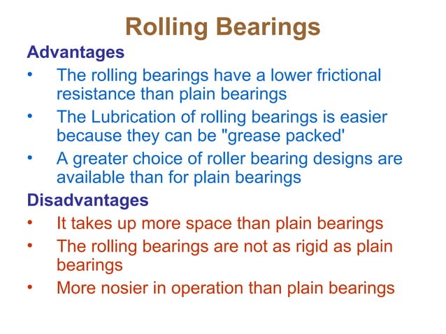 The Fundamentals of Bearing (Types, Loads, Classification) | PPT