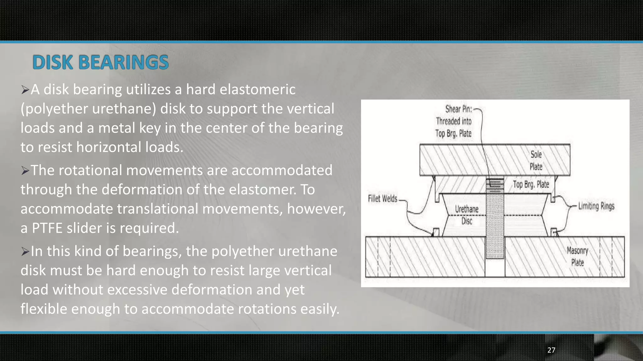 Bearings in bridges | PPTX
