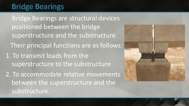 Bearings in bridges