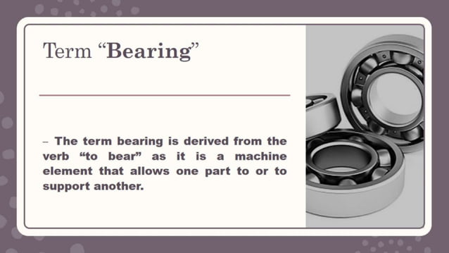 Overview of Bearings | PPT | Free Download