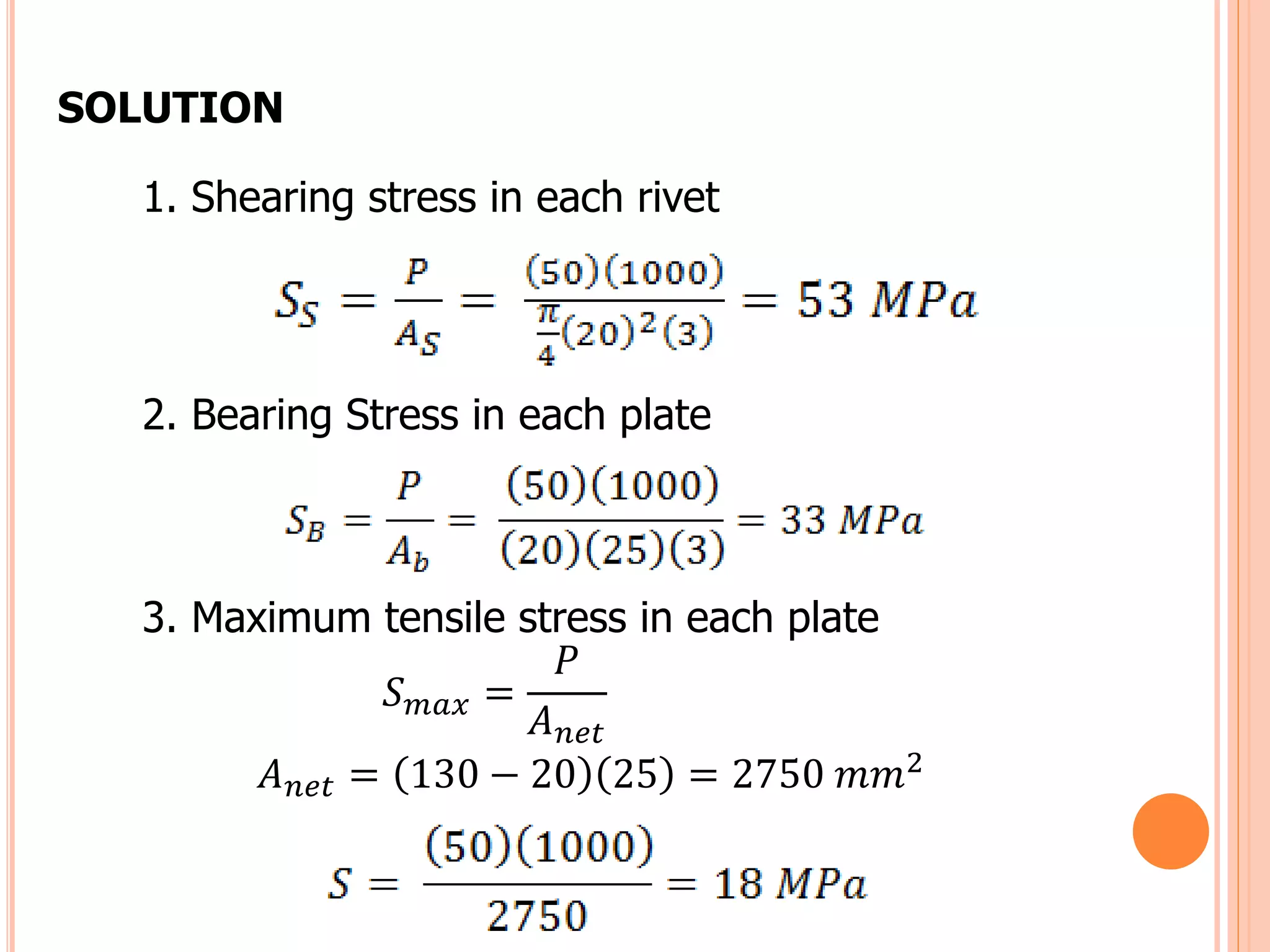Bearing stress | PPTX