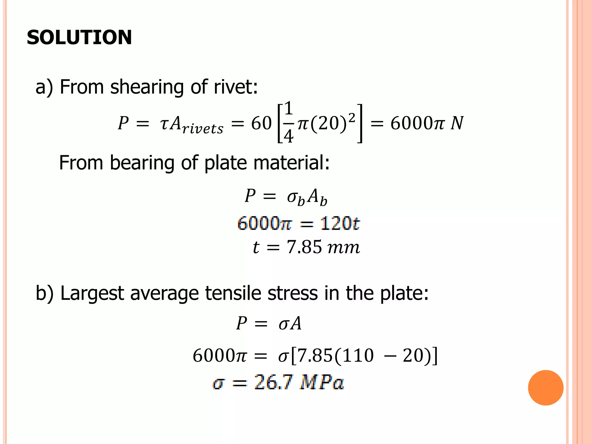 Bearing stress | PPTX
