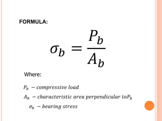 Bearing stress | PPTX