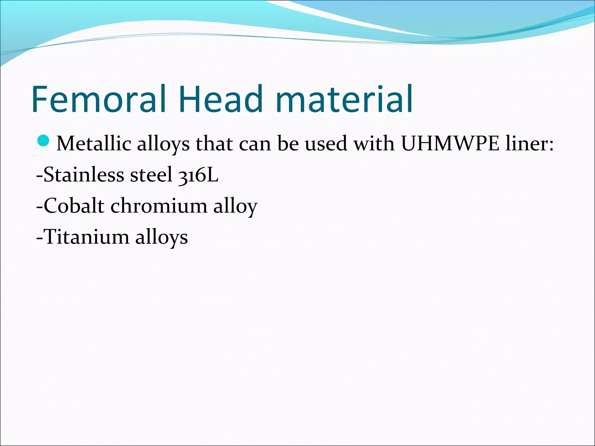 Bearing surfaces THR | PPT