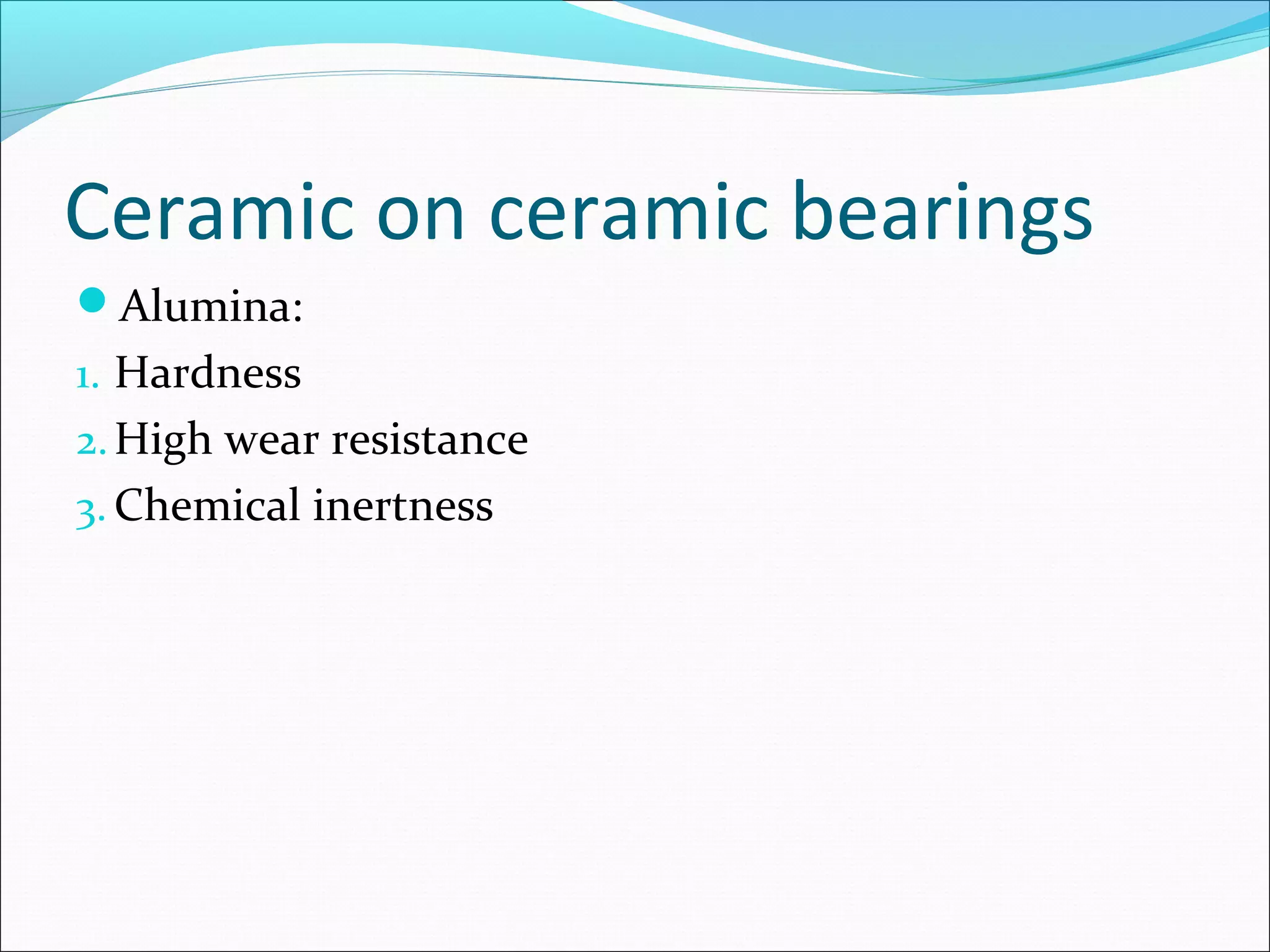 Bearing surfaces THR | PPT