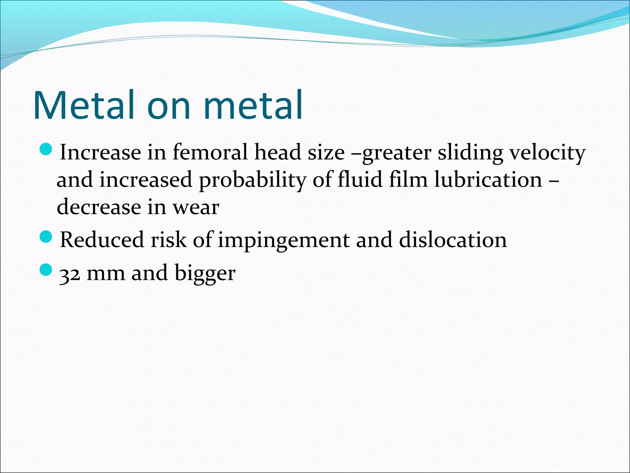 Bearing surfaces THR | PPT
