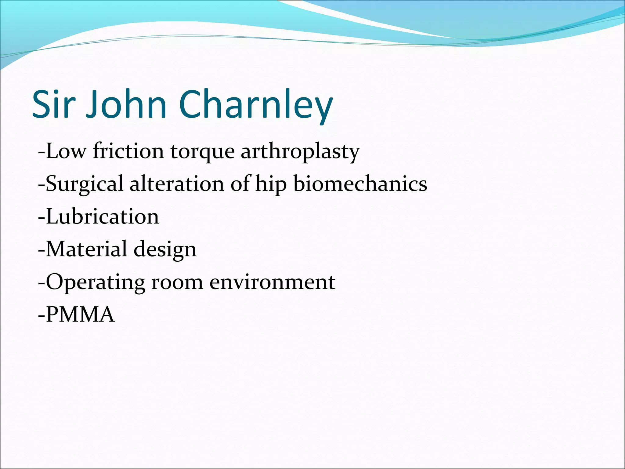 Bearing surfaces THR | PPT