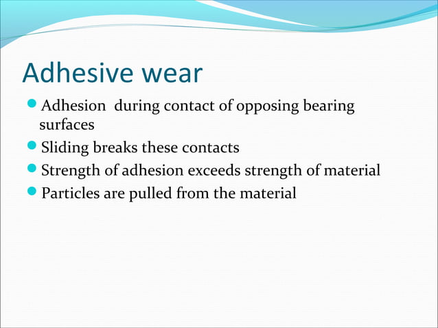 Bearing surfaces THR | PPT | Chemistry | Science