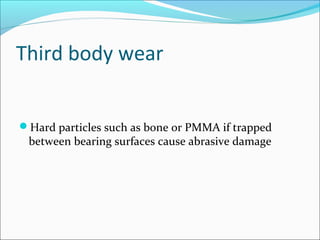 Bearing surfaces THR | PPT