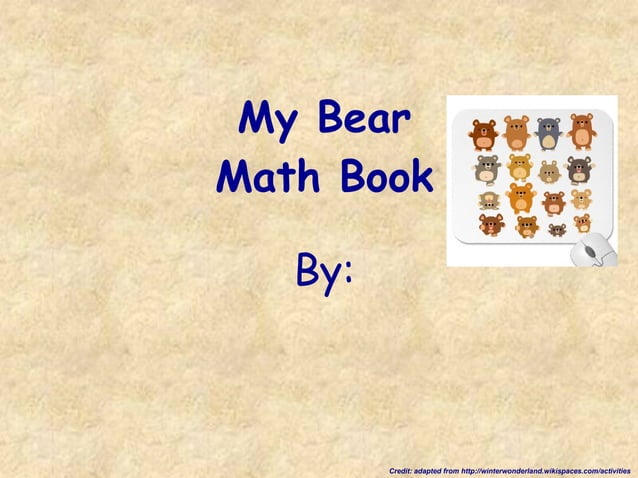 Bear Math Kindergarten | PPT