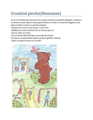 Bear stories bilingual romanian-english | PDF