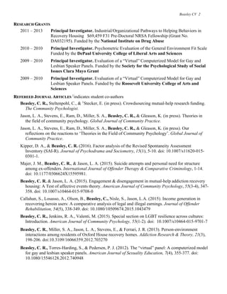 Christopher Beasley CV | PDF