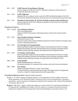 Christopher Beasley CV | PDF