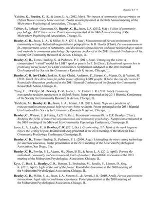 Christopher Beasley CV | PDF