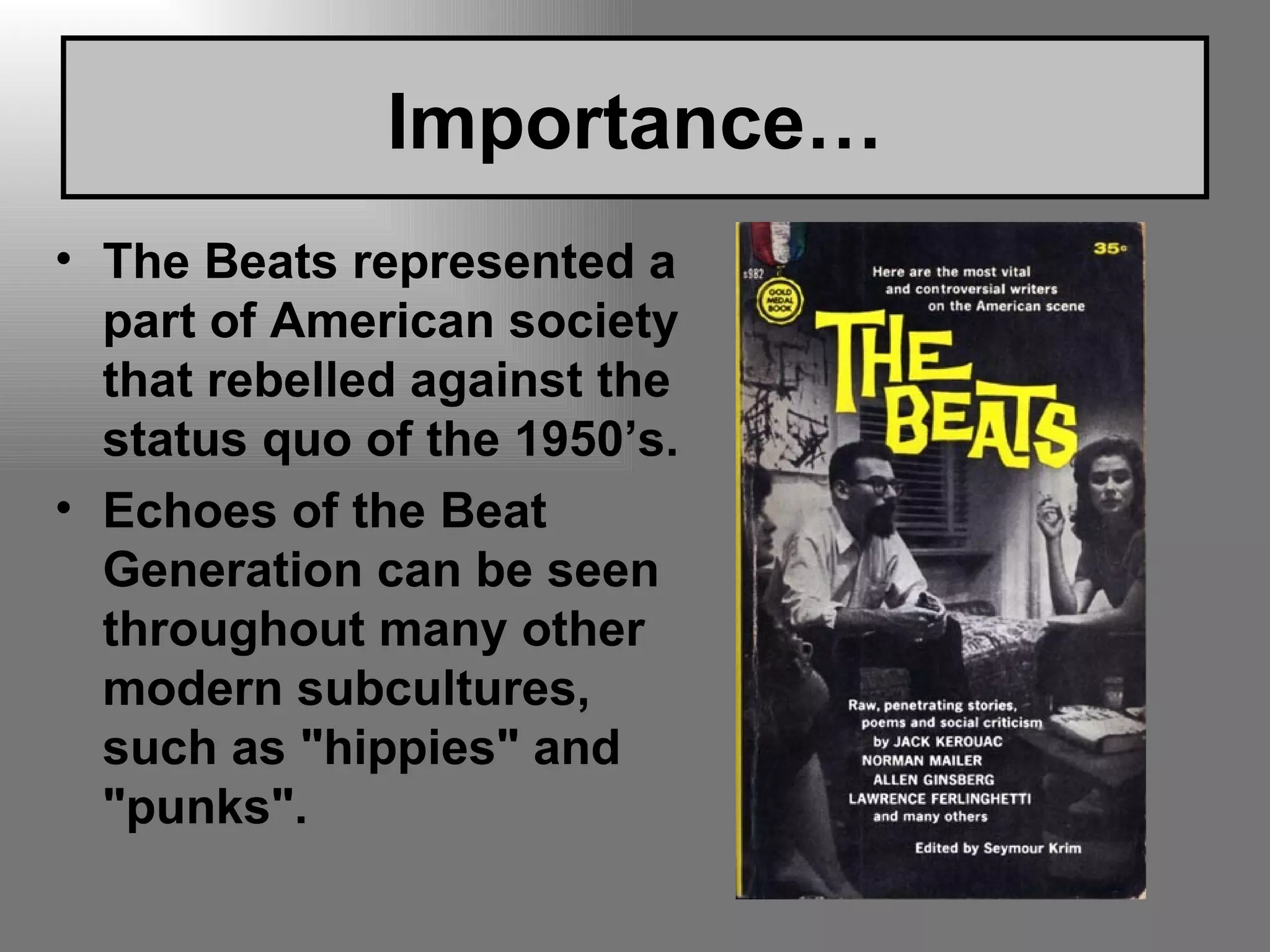 Beat Generation | PPT