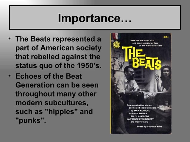 Features Of The Beat Generation – SDYEM