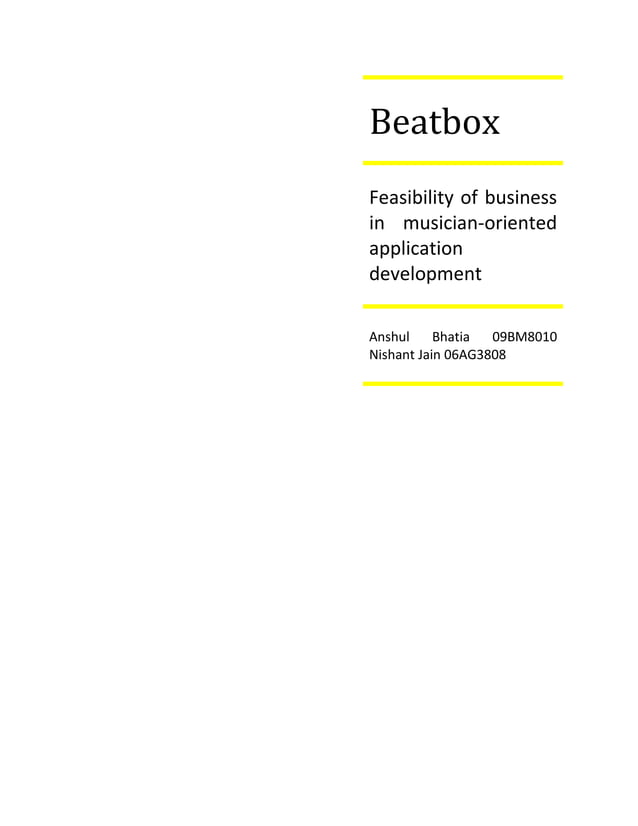 Beatbox | DOC | Digital Audio | Computer Software and Applications
