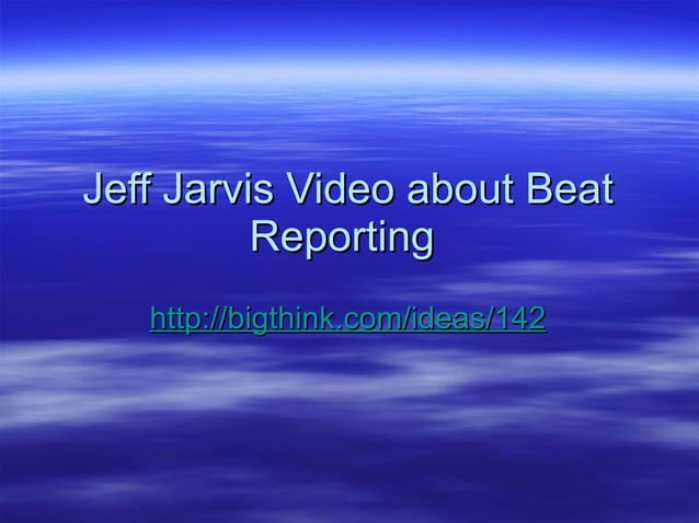 History of Beat Reporting | PPT