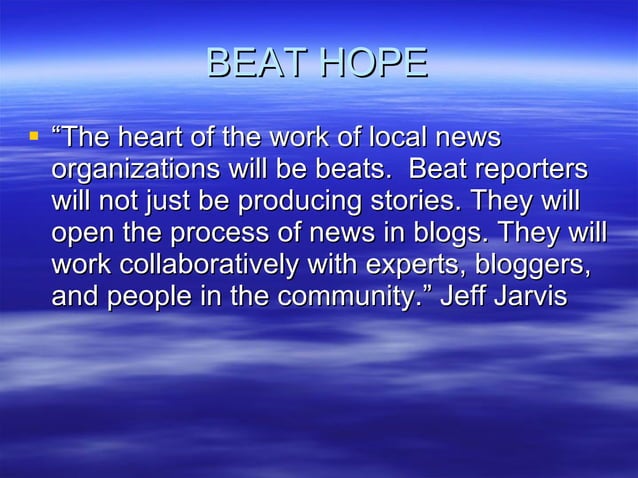 History of Beat Reporting | PPT