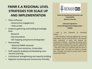 The Practical Aspects of Implementing FMNR: Scale Up at National and ...