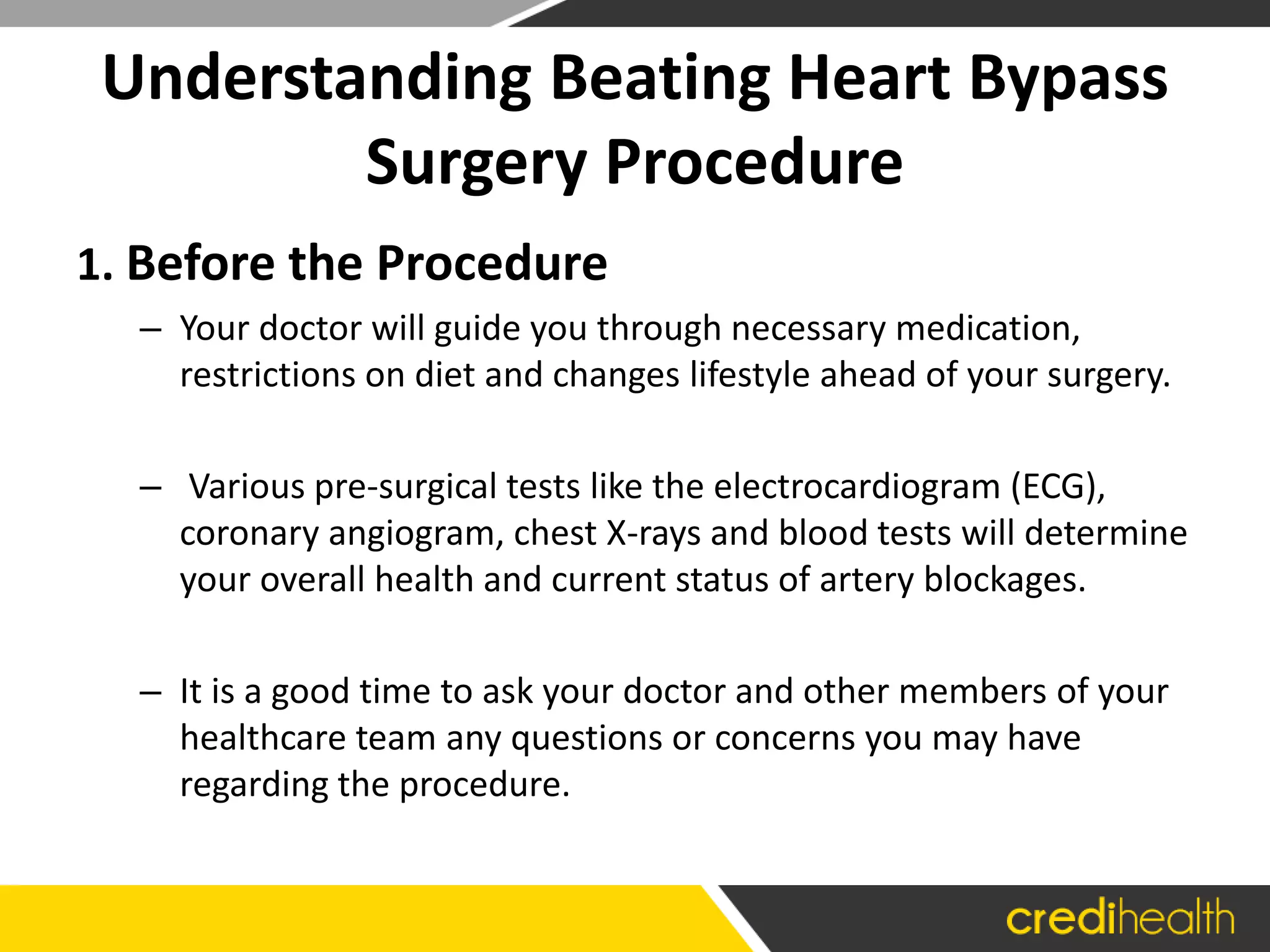 Beating Heart Bypass Surgery – Things you should know | PPTX