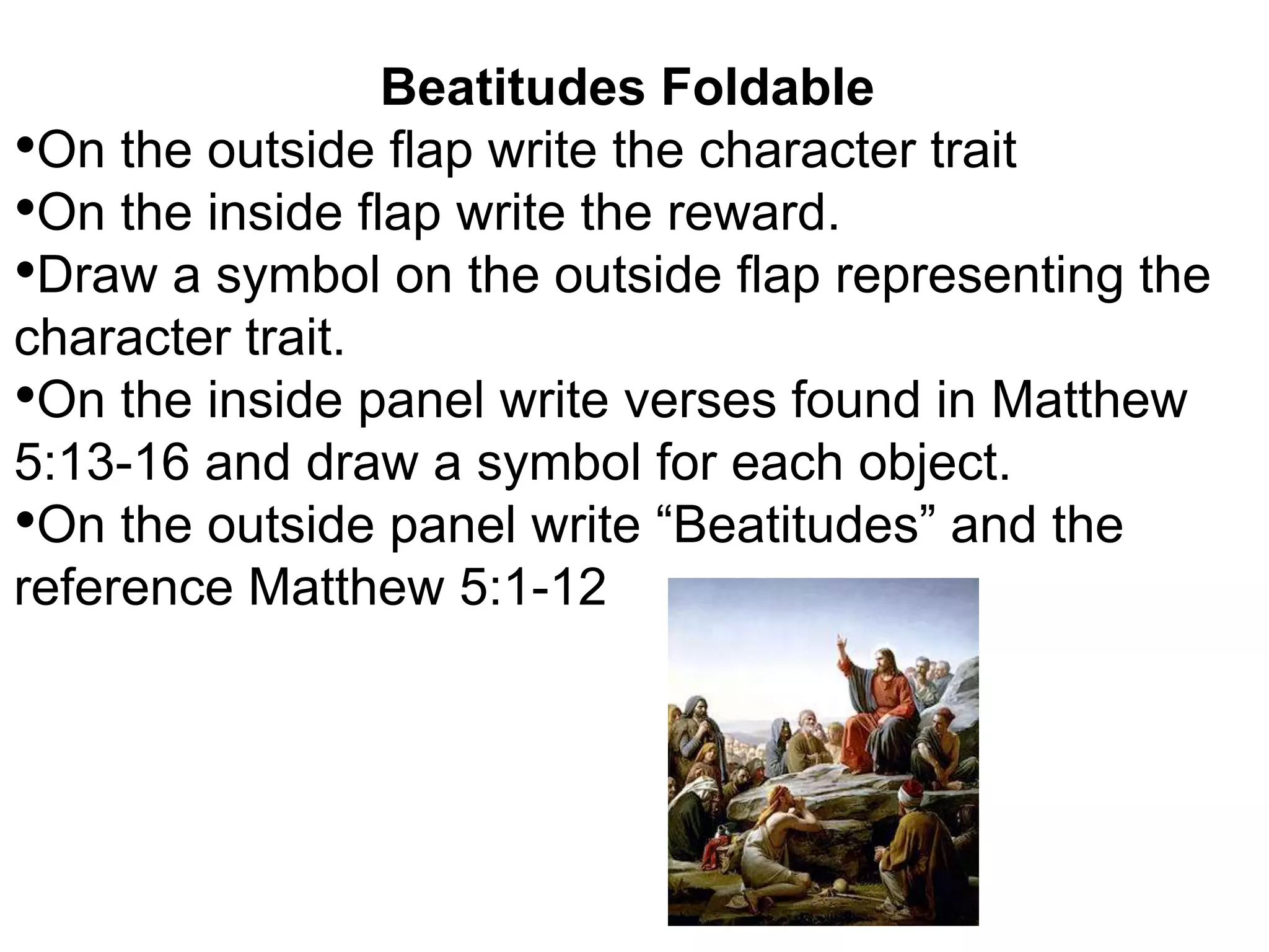 Beatitudes Sermon on Mount pp | PPT