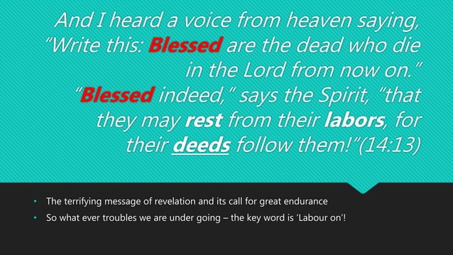 Eight Blessings from Jesus from Heaven! | PPTX | Christianity ...
