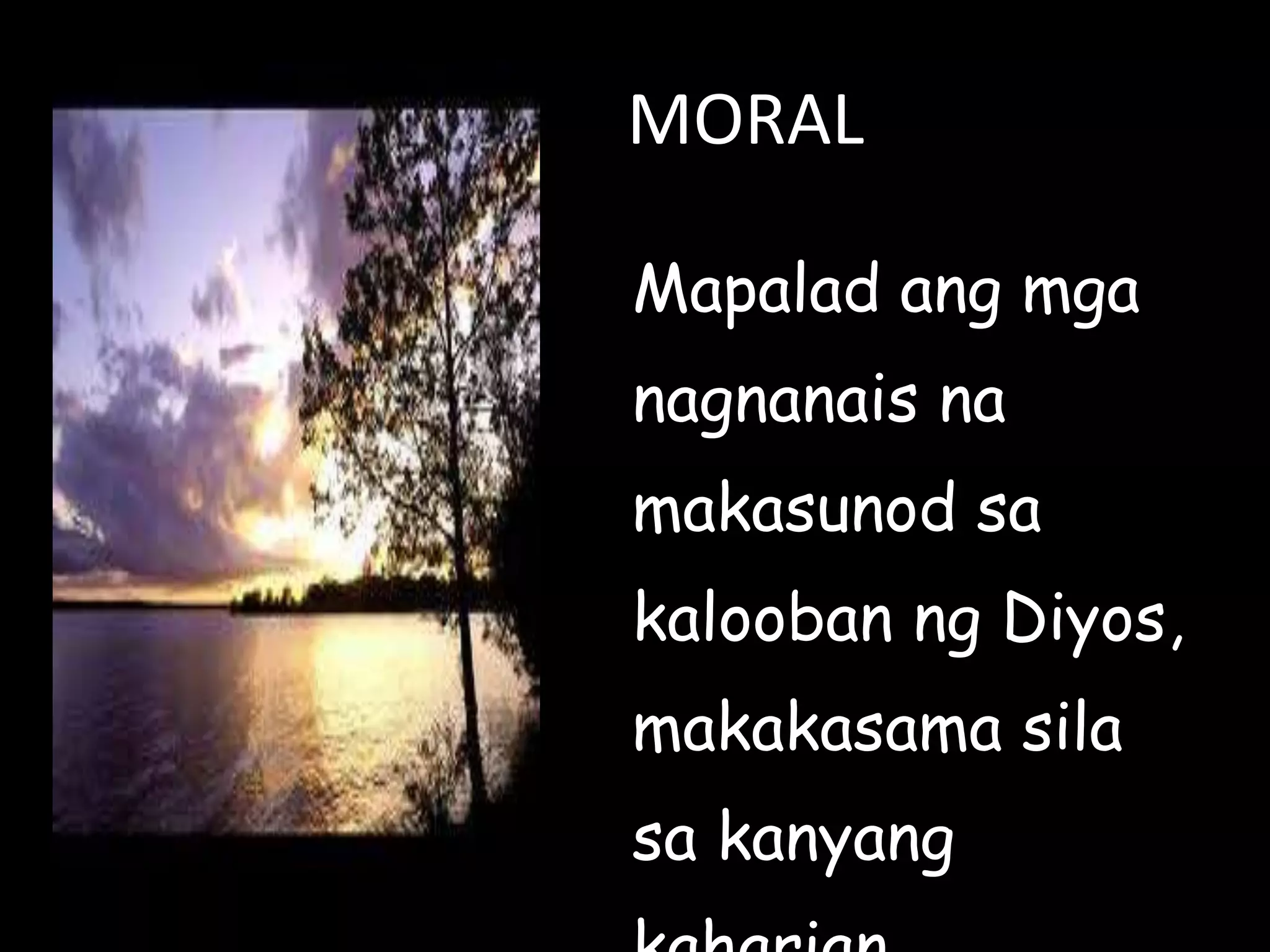 Beatitudes (punong kabanalan) | PPTX