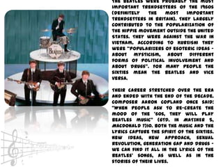 The Beatles | PPTX | Oldies/Adult Standards | Music