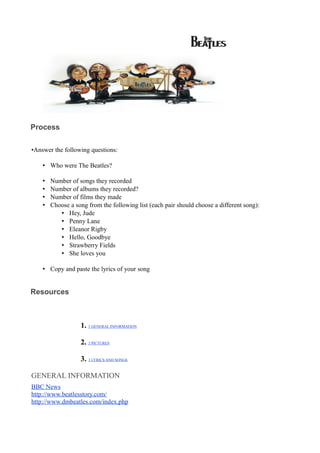 Beatles Webquest | ODT