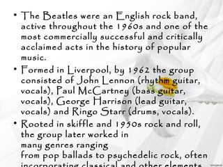 Music band Beatles | PPT